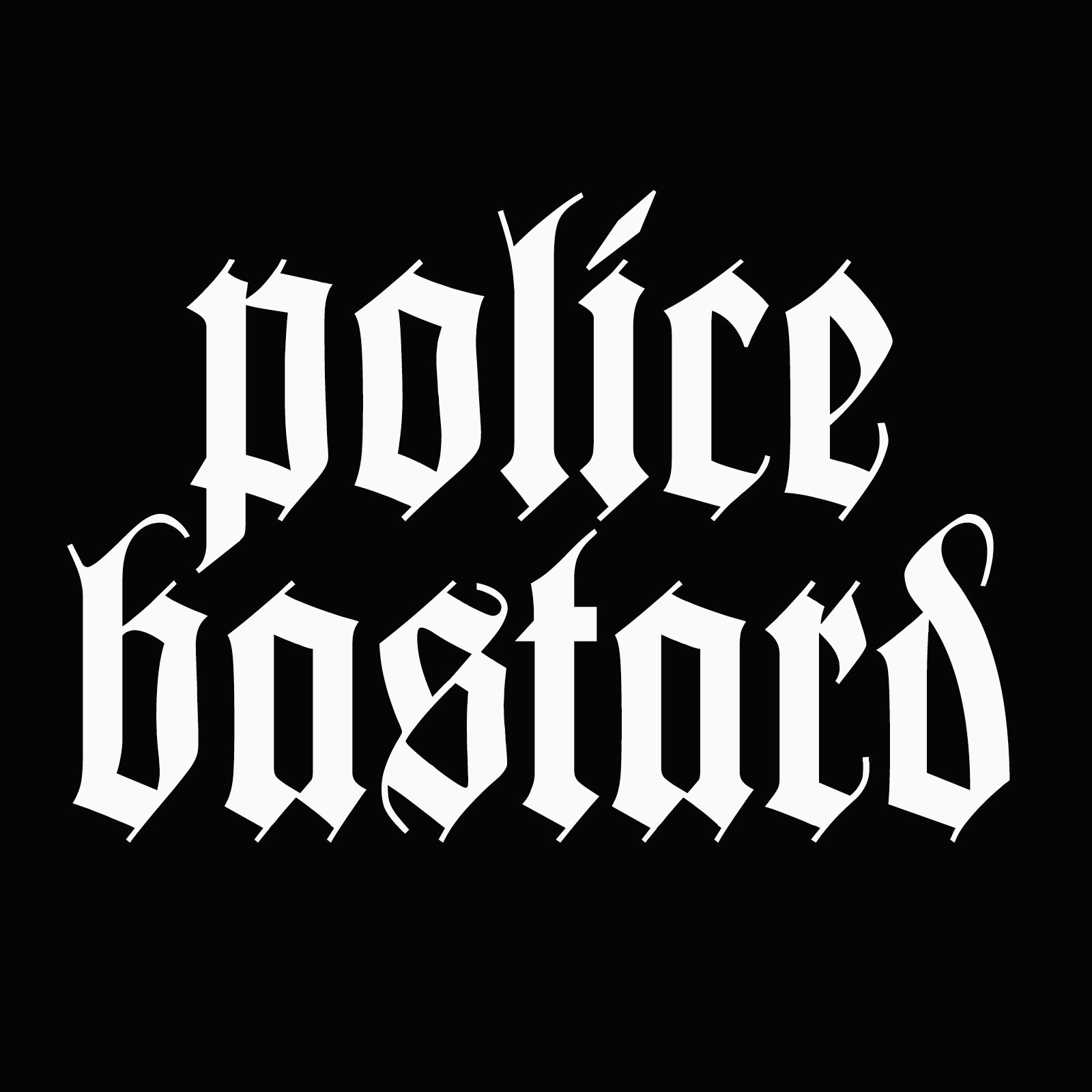 Police Bastard - Police Bastard LOGO (T-Shirt) - Iron Man Records